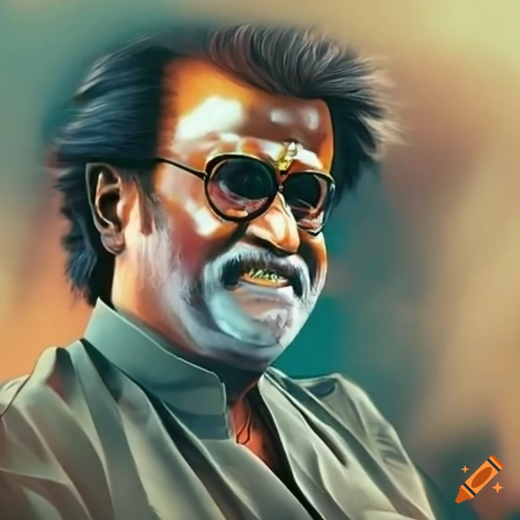 Rajnikanth on Craiyon