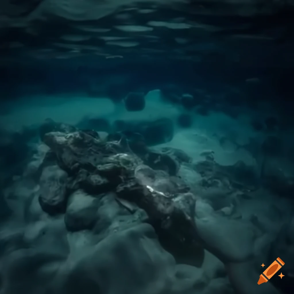 Underwater scene on Craiyon