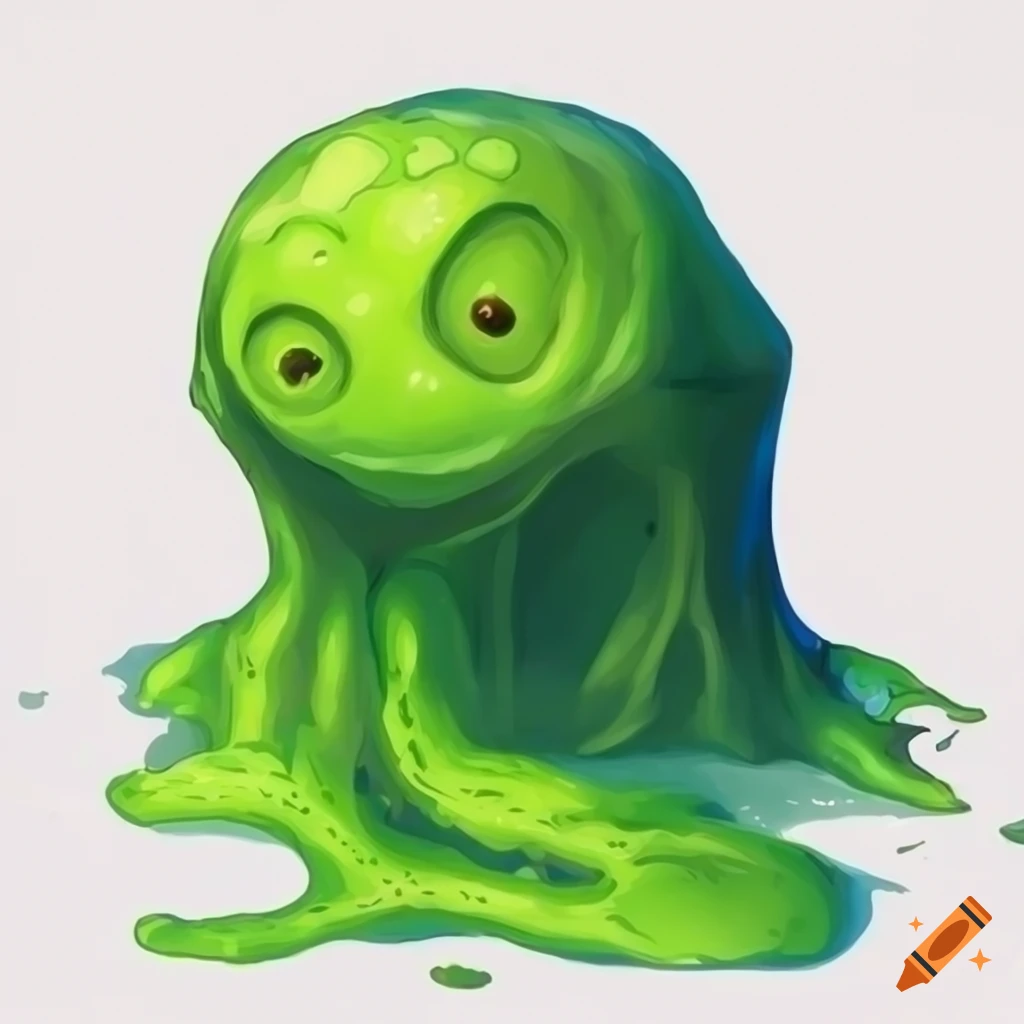 Slime green fantasy artwork with a dungeons & dragons and pathfinder ...