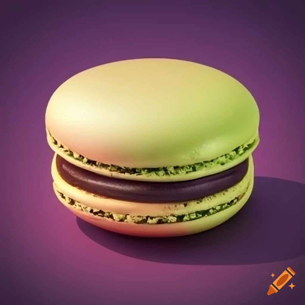 3d icon of a single macaron for a game on Craiyon