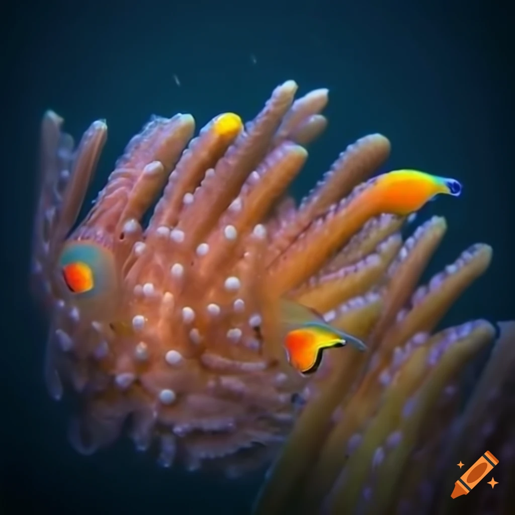 Group of exotic fish in mesmerizing hyper-sharp micro photography ...