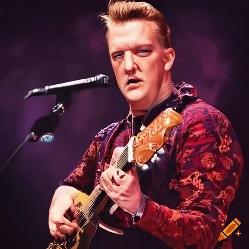 Artistic combination of josh homme and elvis presley on Craiyon