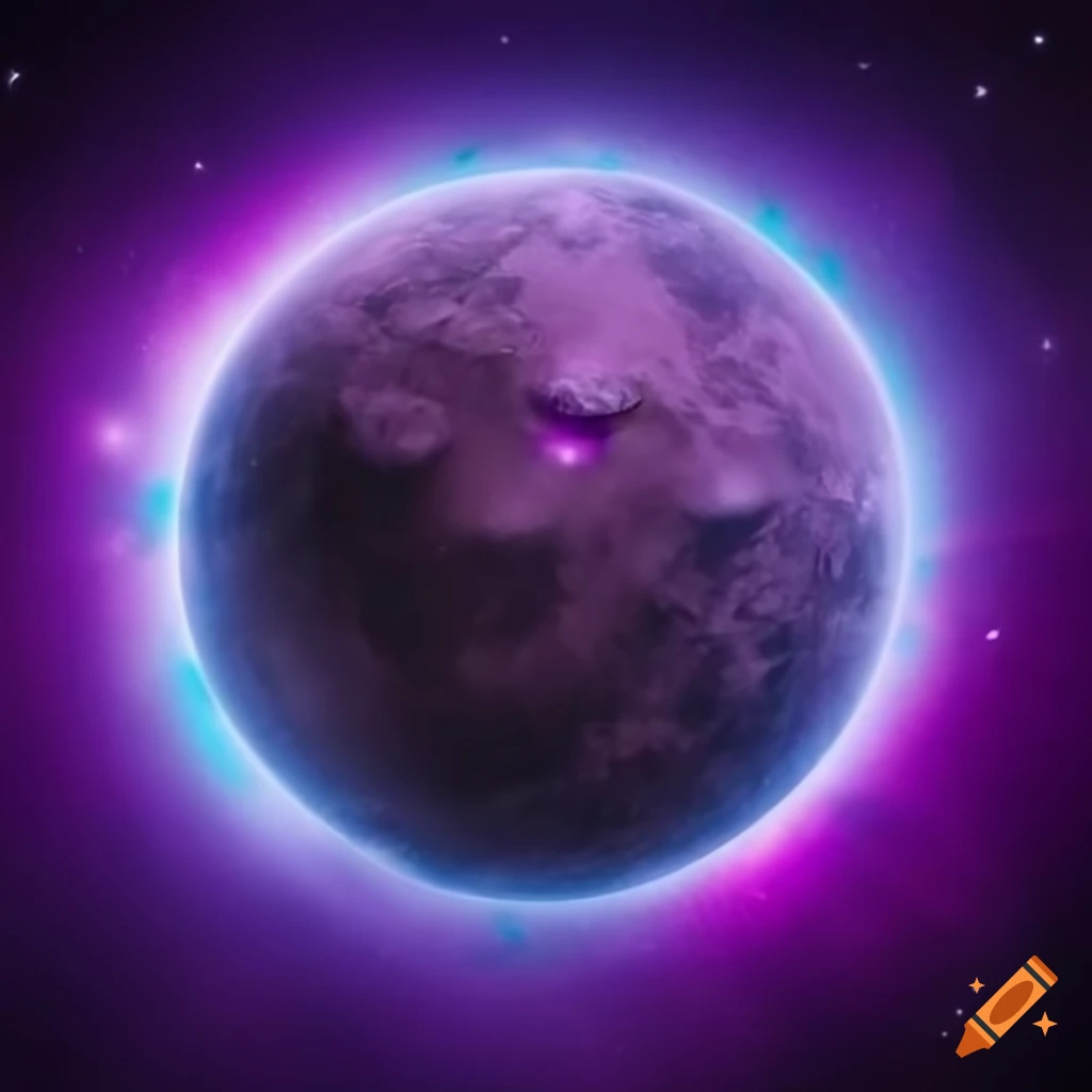Purple planet on Craiyon