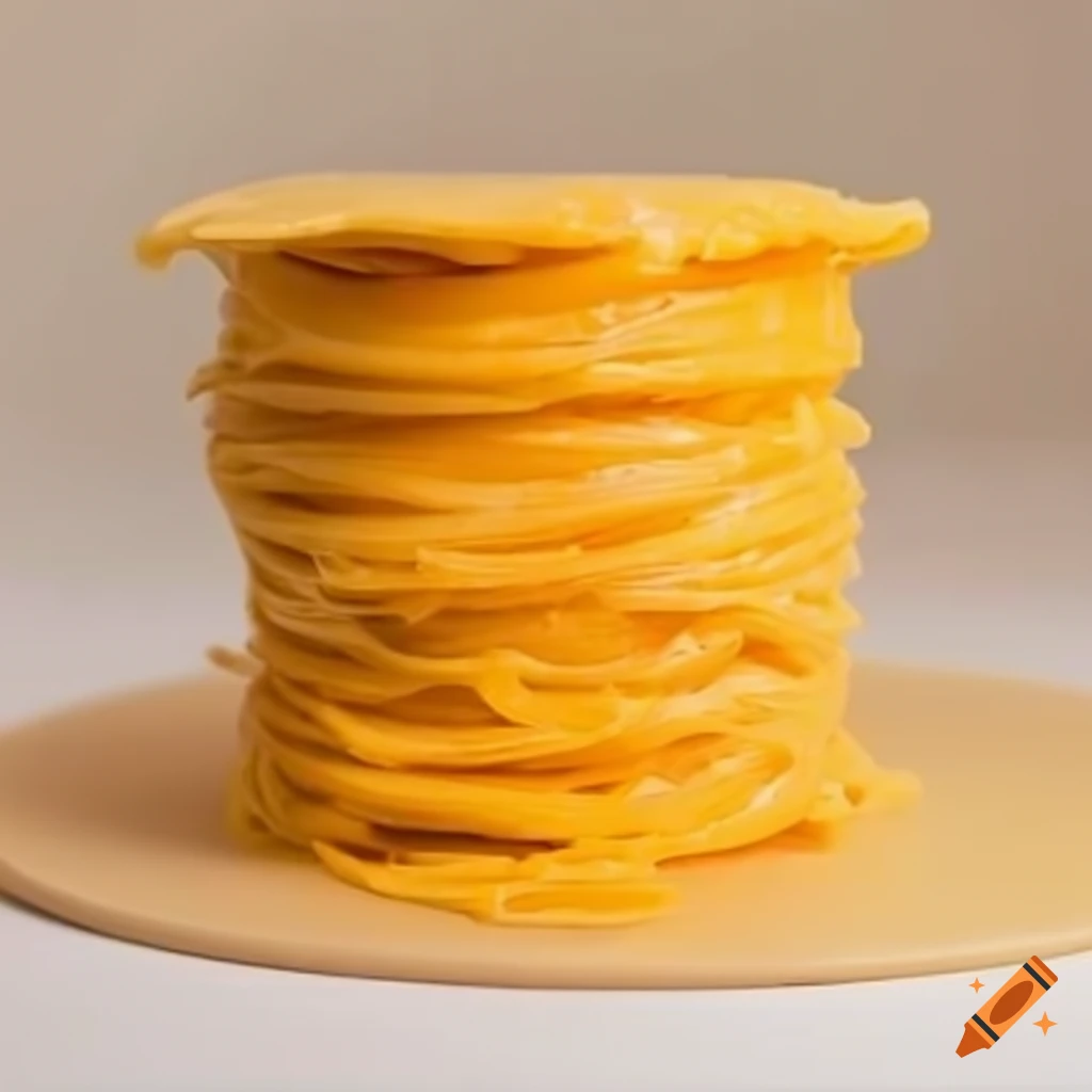 3D printer filament spool made of cheddar cheese on Craiyon