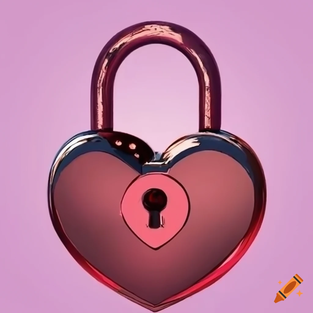 Anime heart padlock on Craiyon