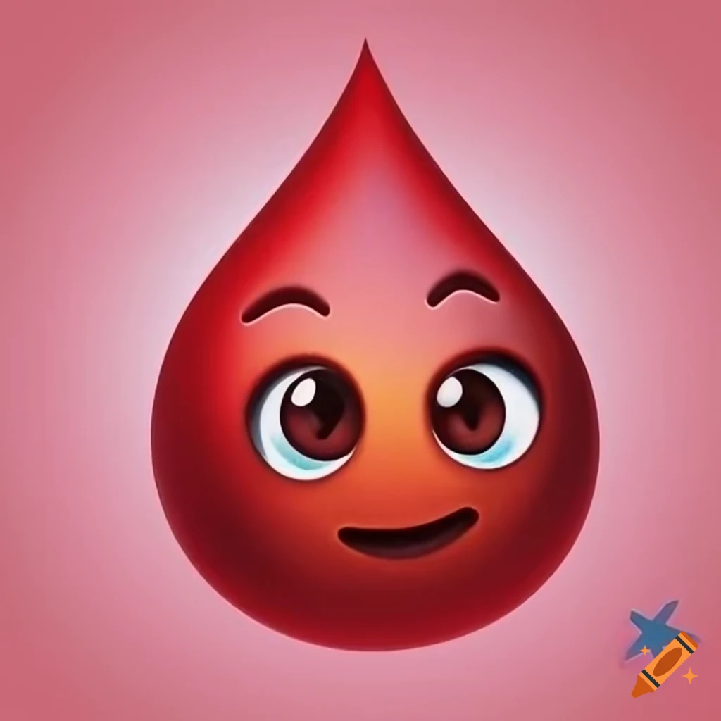 Emoji blood drop on Craiyon