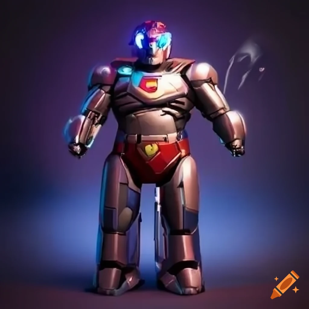 Big boy super mecha man on Craiyon