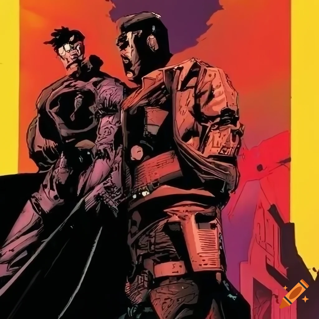 Sci-fi comic book cover with cyberpunk art style on Craiyon