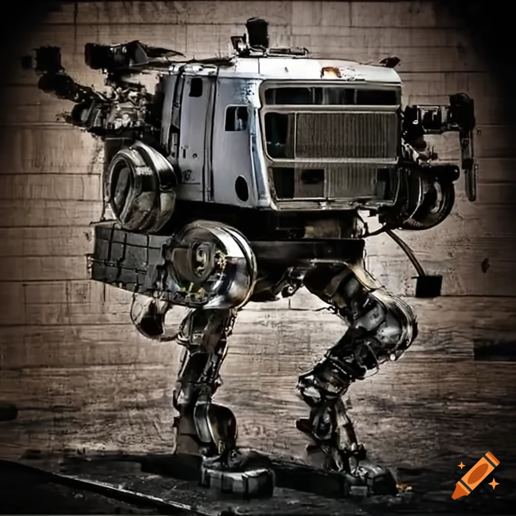 Truck robot on Craiyon