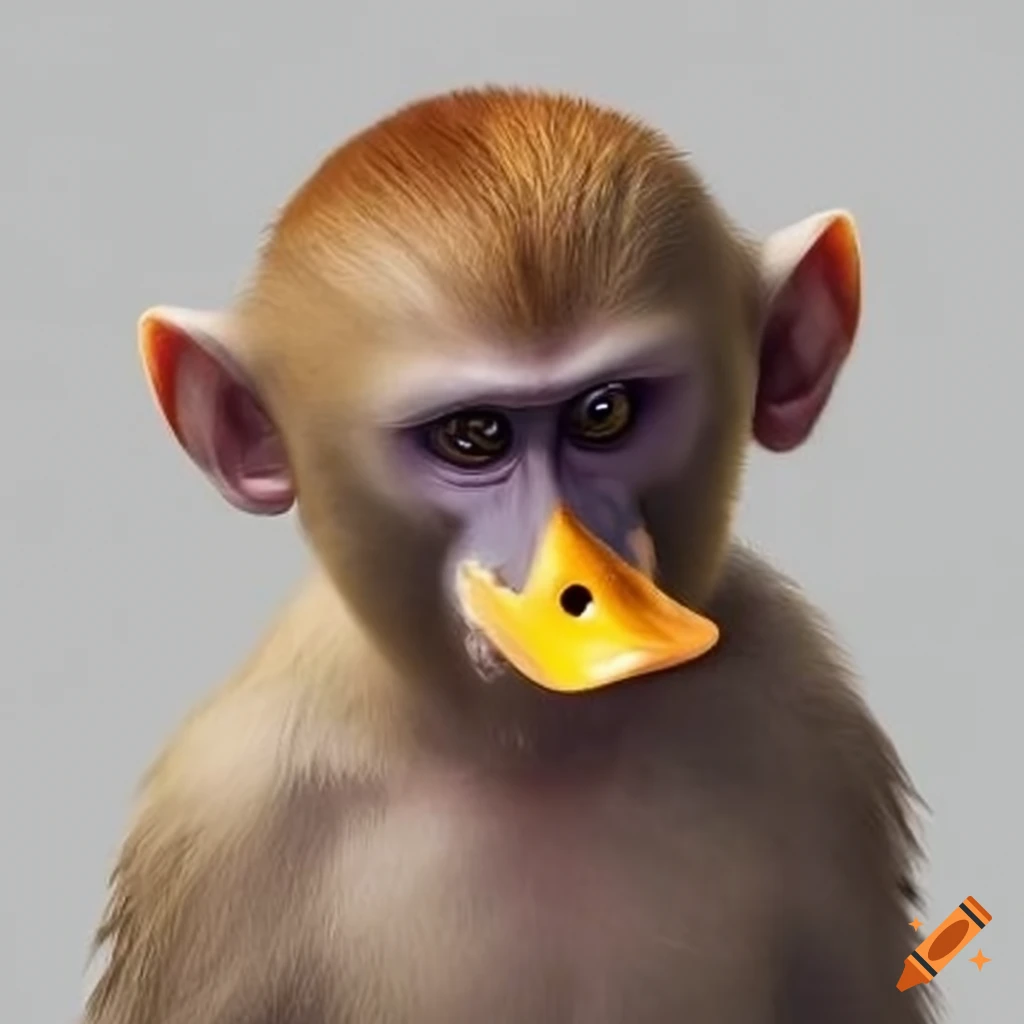 Monkey with a duck head on Craiyon