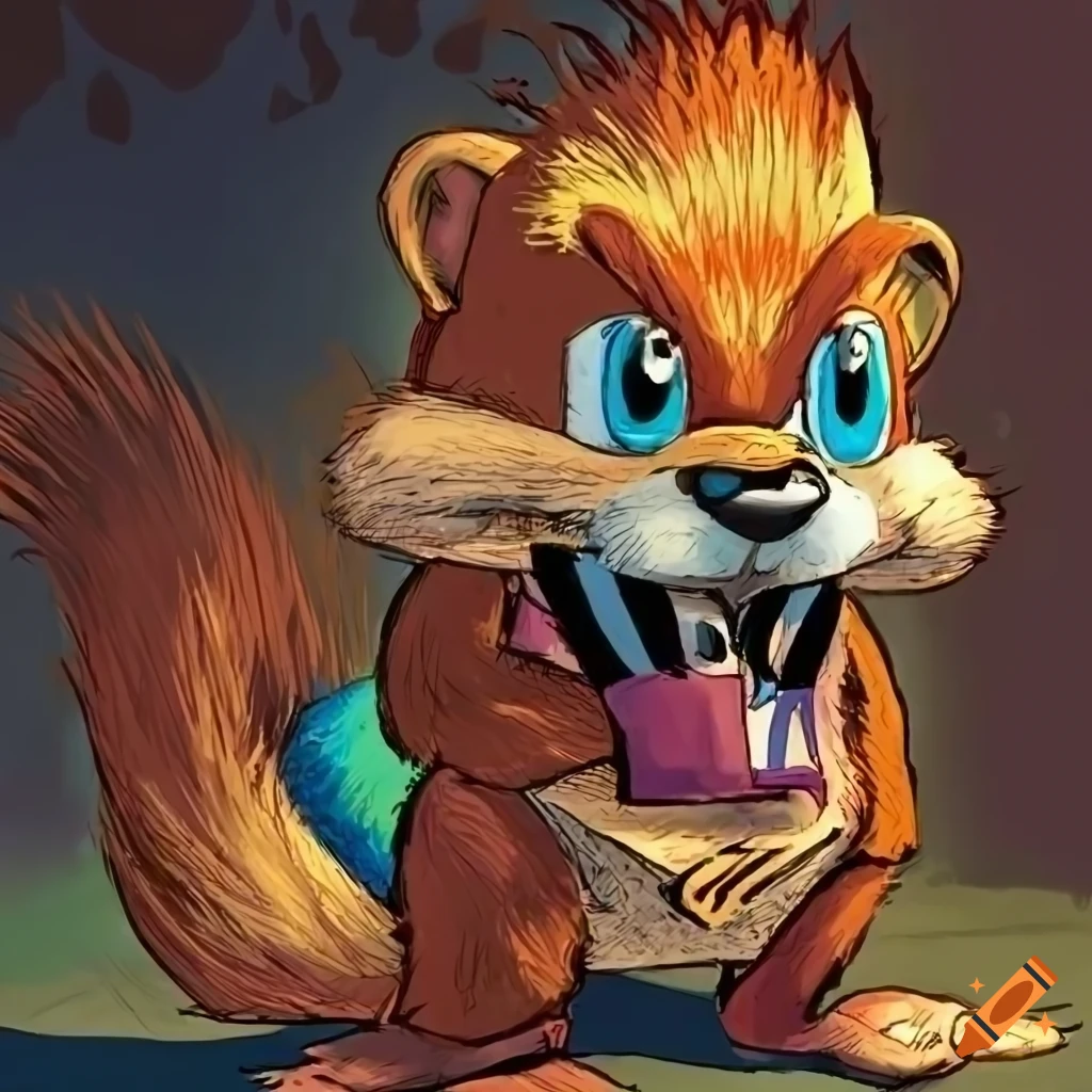 Graphic novel inspired by conker's bad fur day, featuring elements from ...