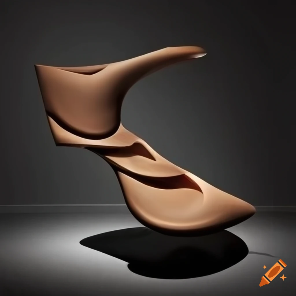 Biomorphic futuristic steampunk sculpture by Pierre Paulin and Zaha ...