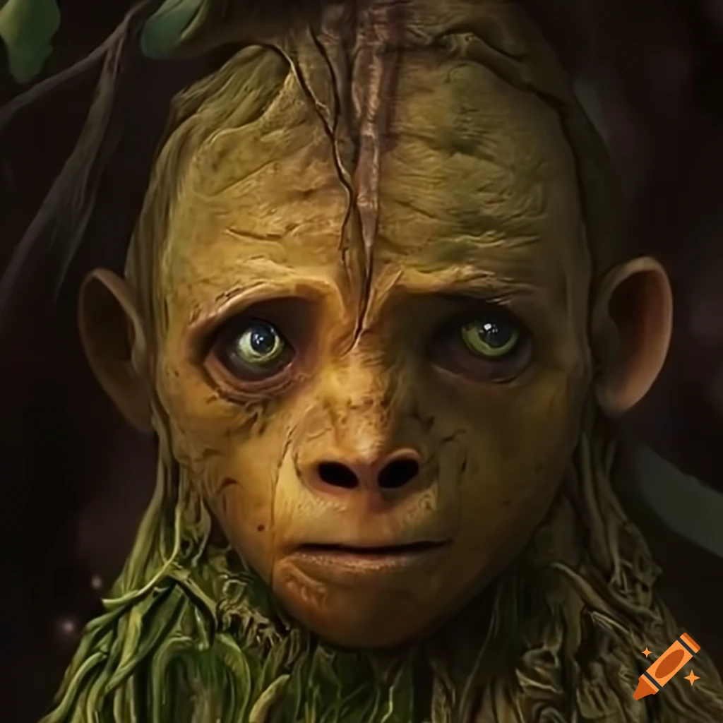 Artistic depiction of tree humans on Craiyon