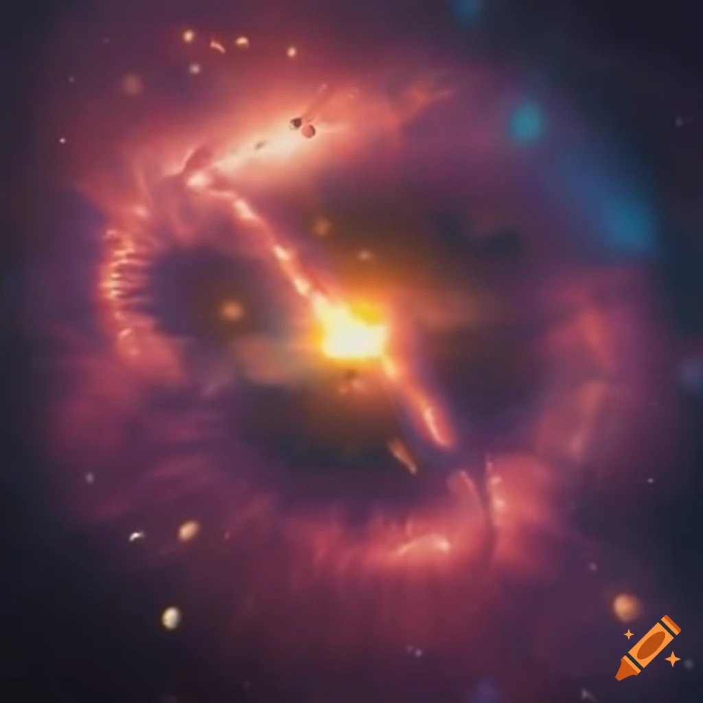 Quasar in space on Craiyon