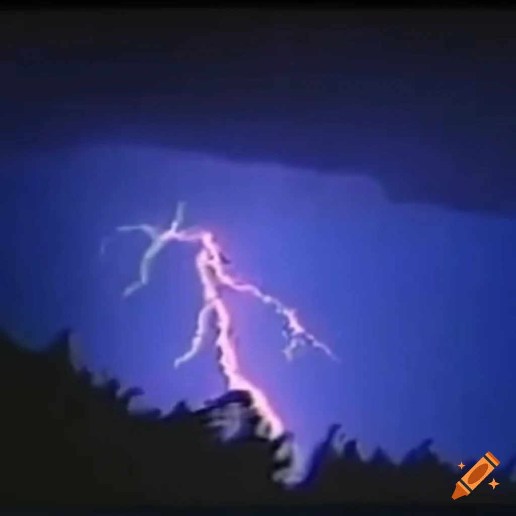 1980s vhs footage of weather channel title screen and graphics on Craiyon