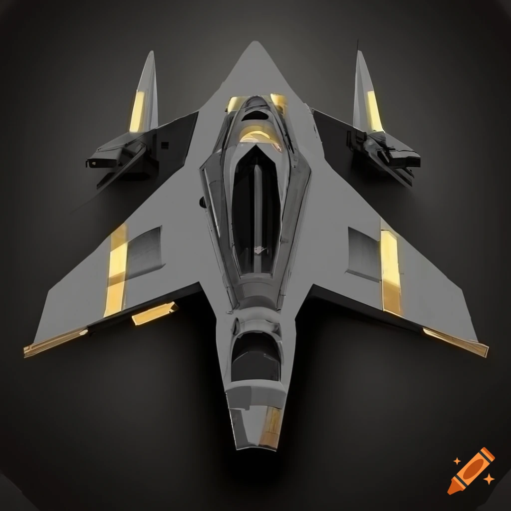 Hyper-realistic render of a jedi interceptor in an ancient jedi hangar on Craiyon