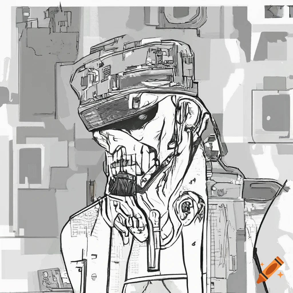 Metal gear solid ghost babel on game boy color graphics on Craiyon