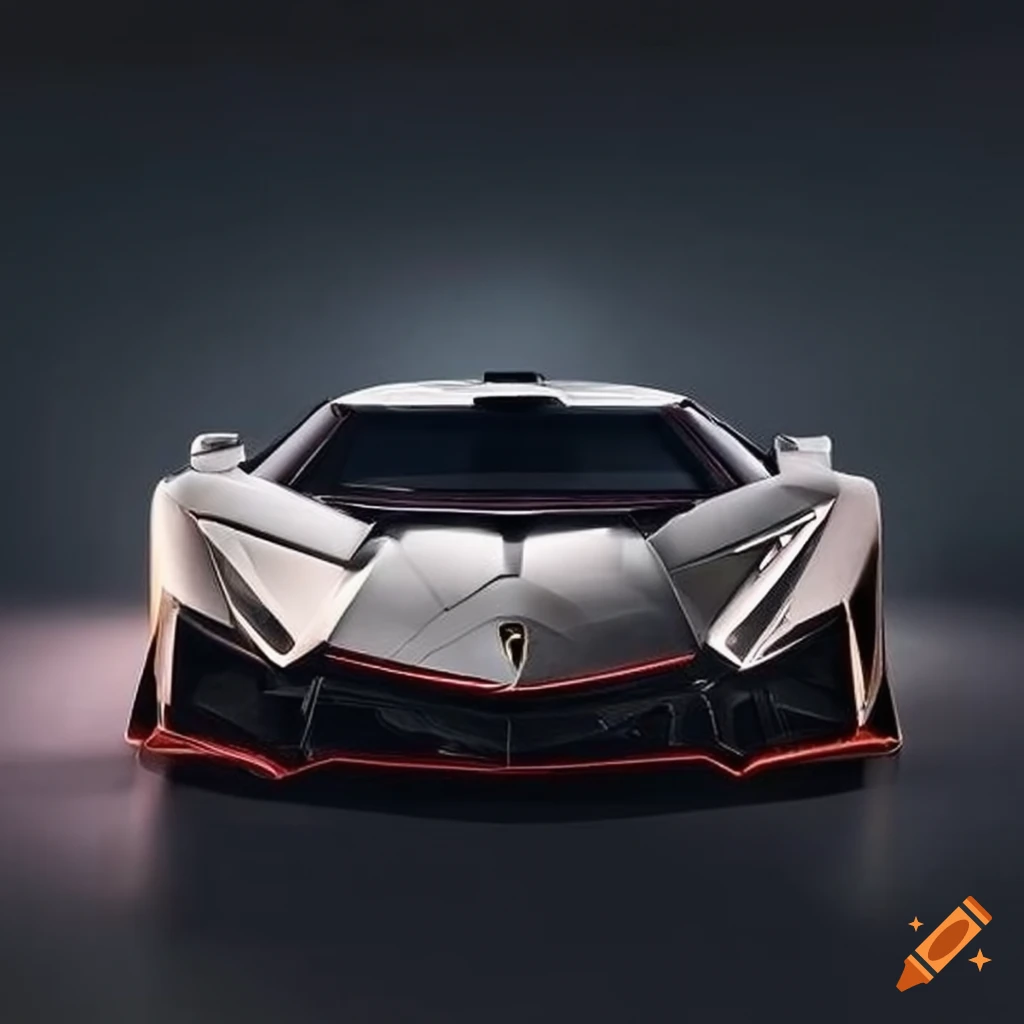 Custom hybrid car combining features of lamborghini veneno and rolls ...