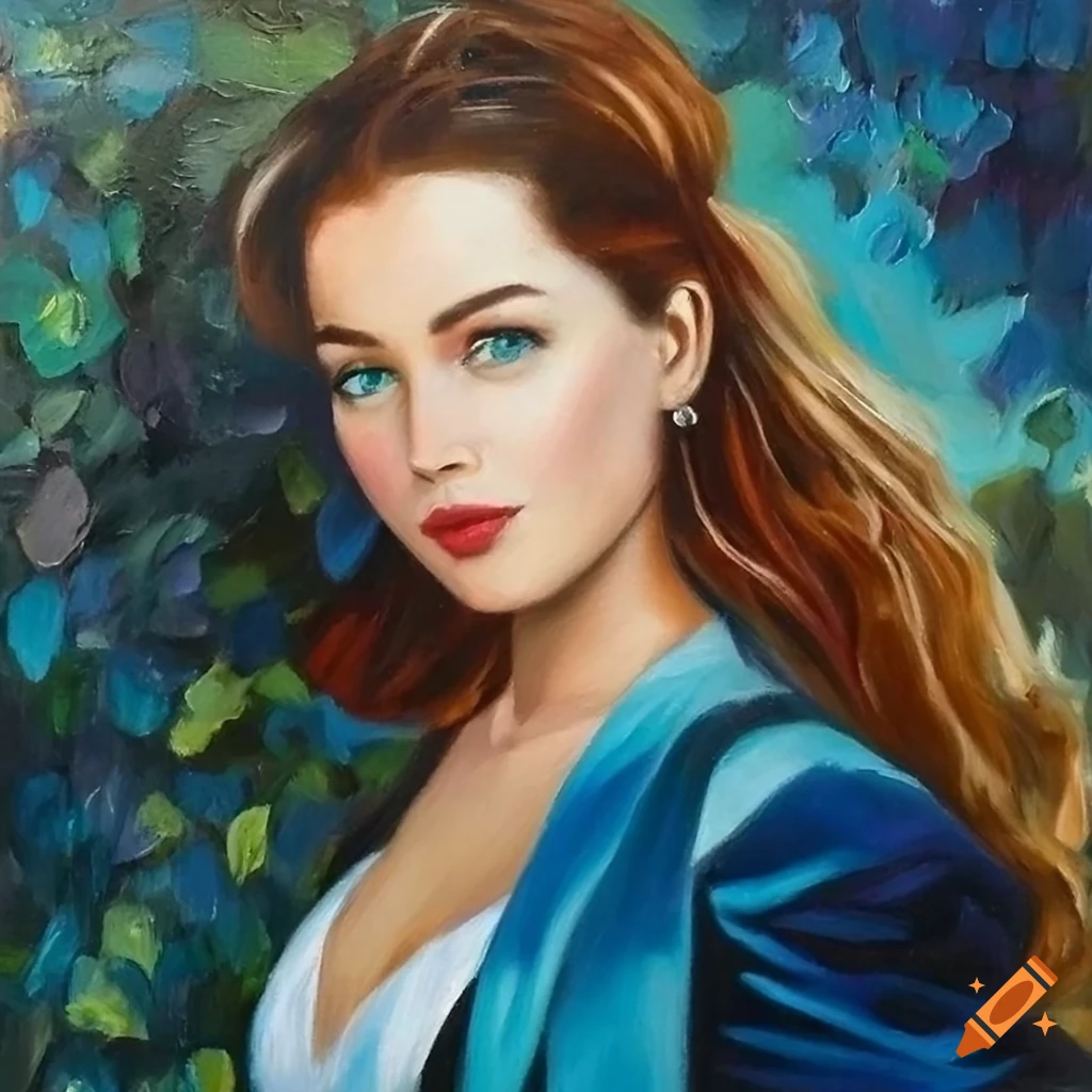 Oil painting of anna on Craiyon