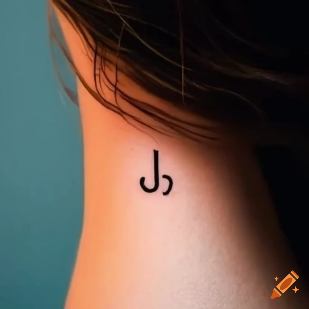 Simple line tattoo with hidden letter 'k' on Craiyon