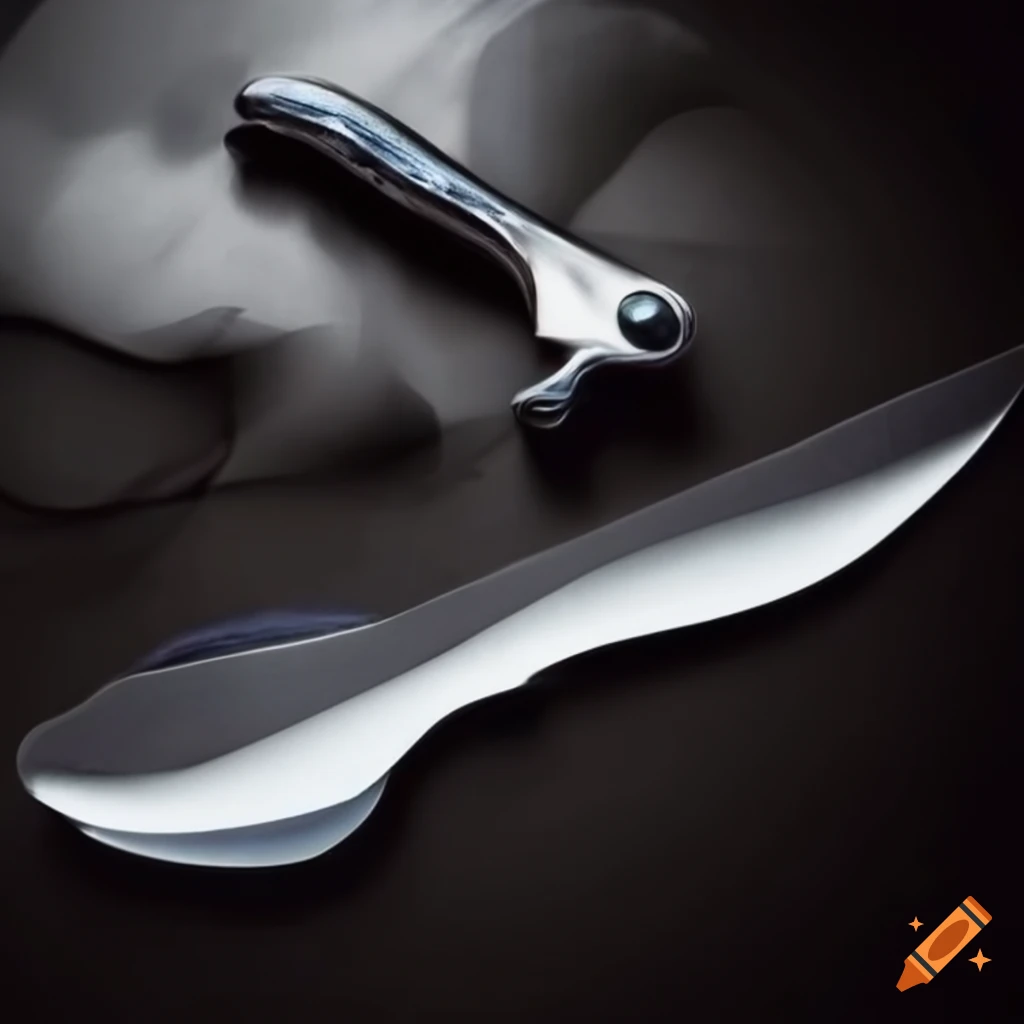 Close-up of a sharp object on Craiyon