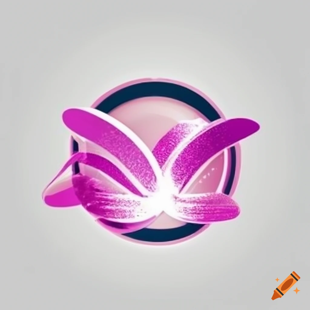 Elegant and sparkly logo for a spa or beauty salon on Craiyon