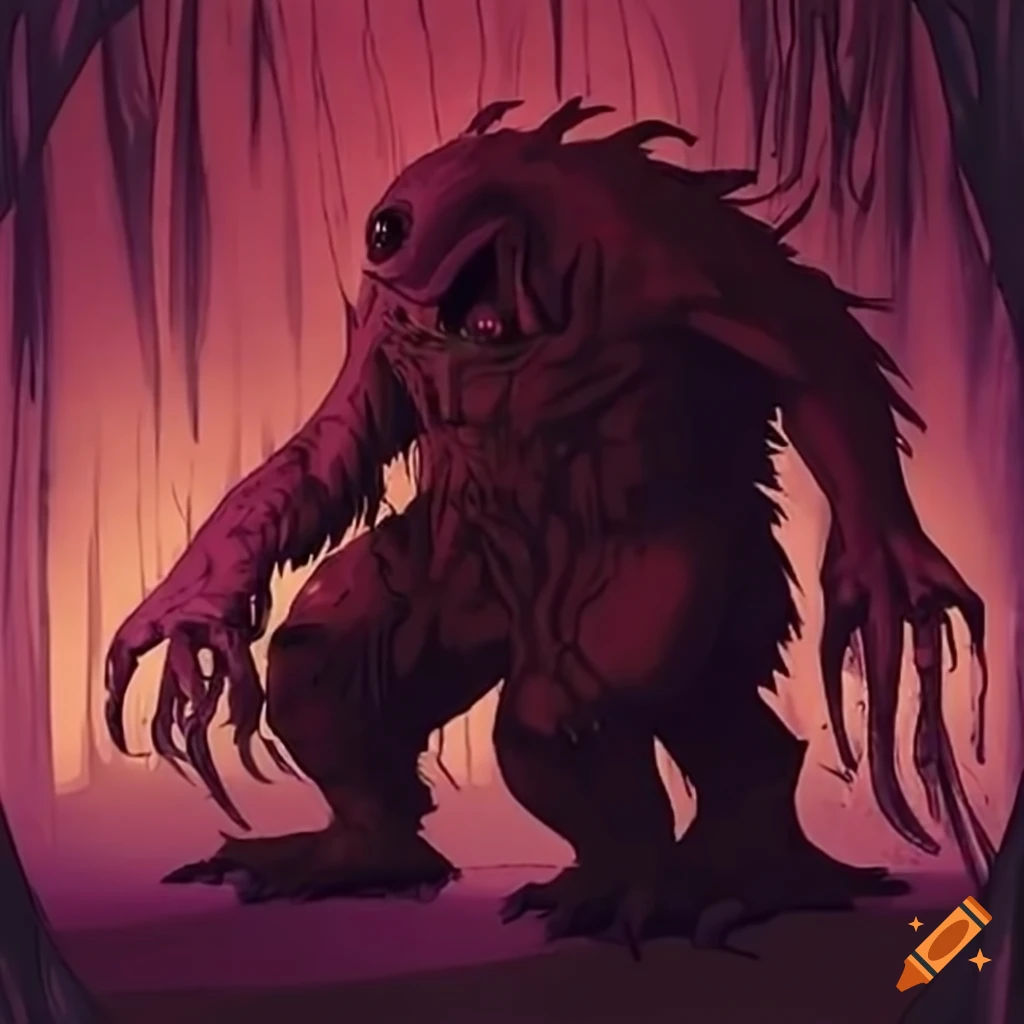 Fictional monster on Craiyon