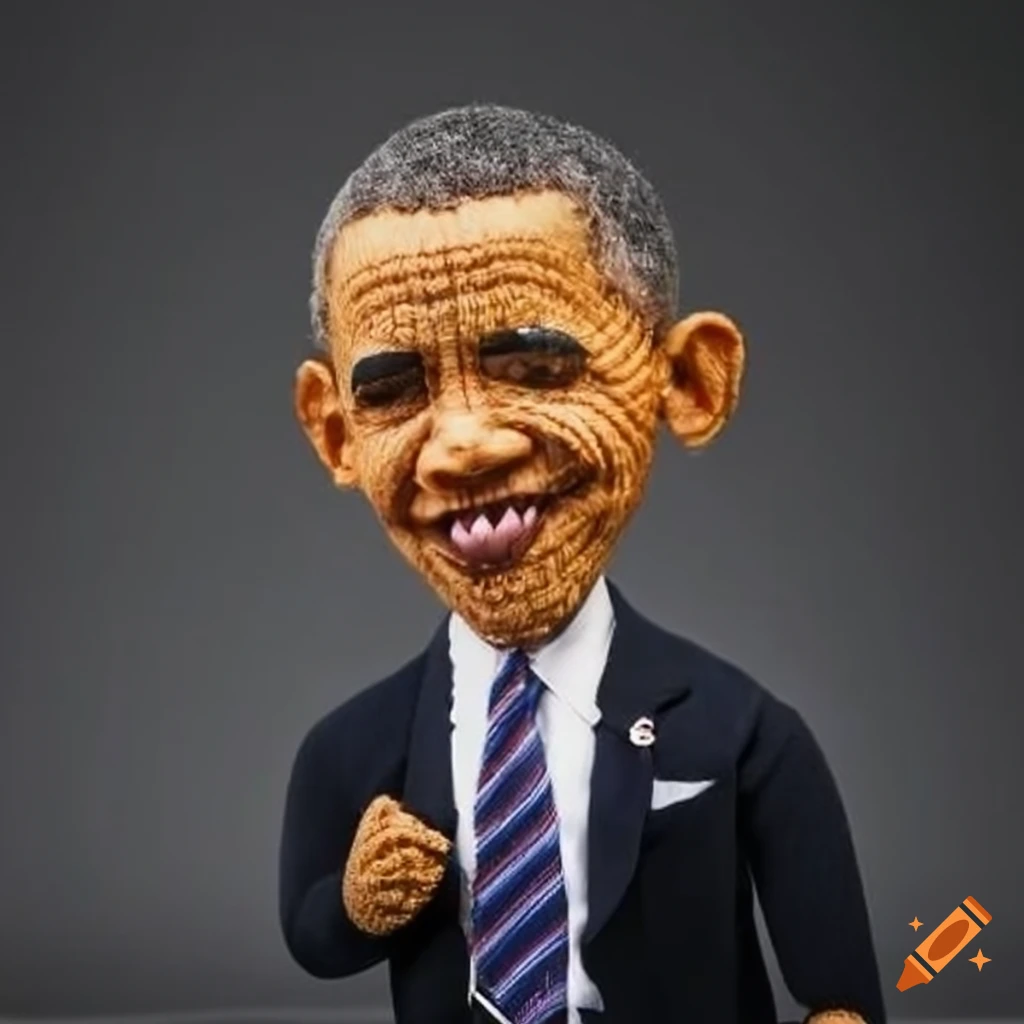 Knitted doll of barack obama on Craiyon
