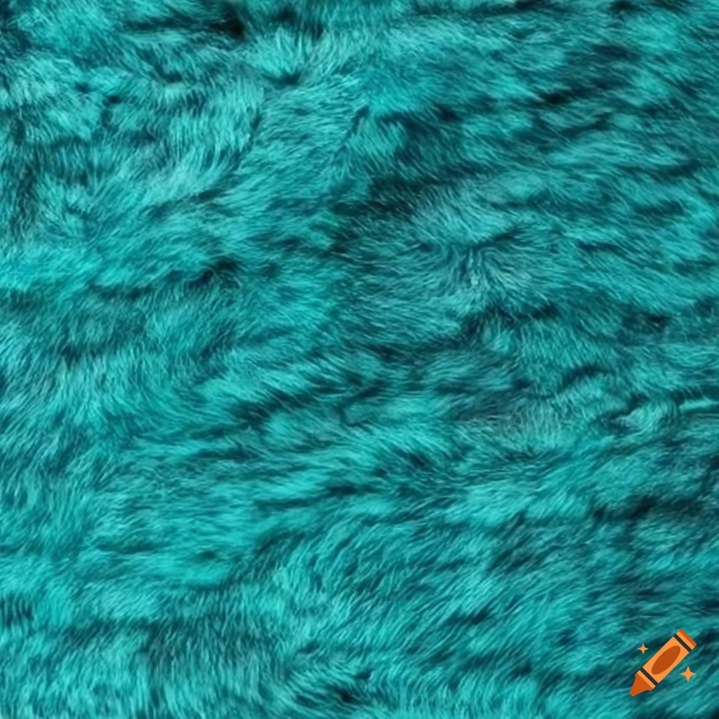 Teal mottled fur texture on Craiyon