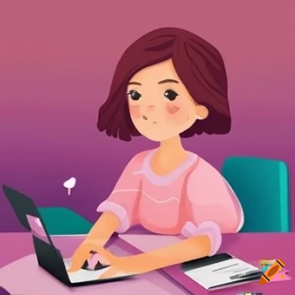 Girl Programming On Craiyon