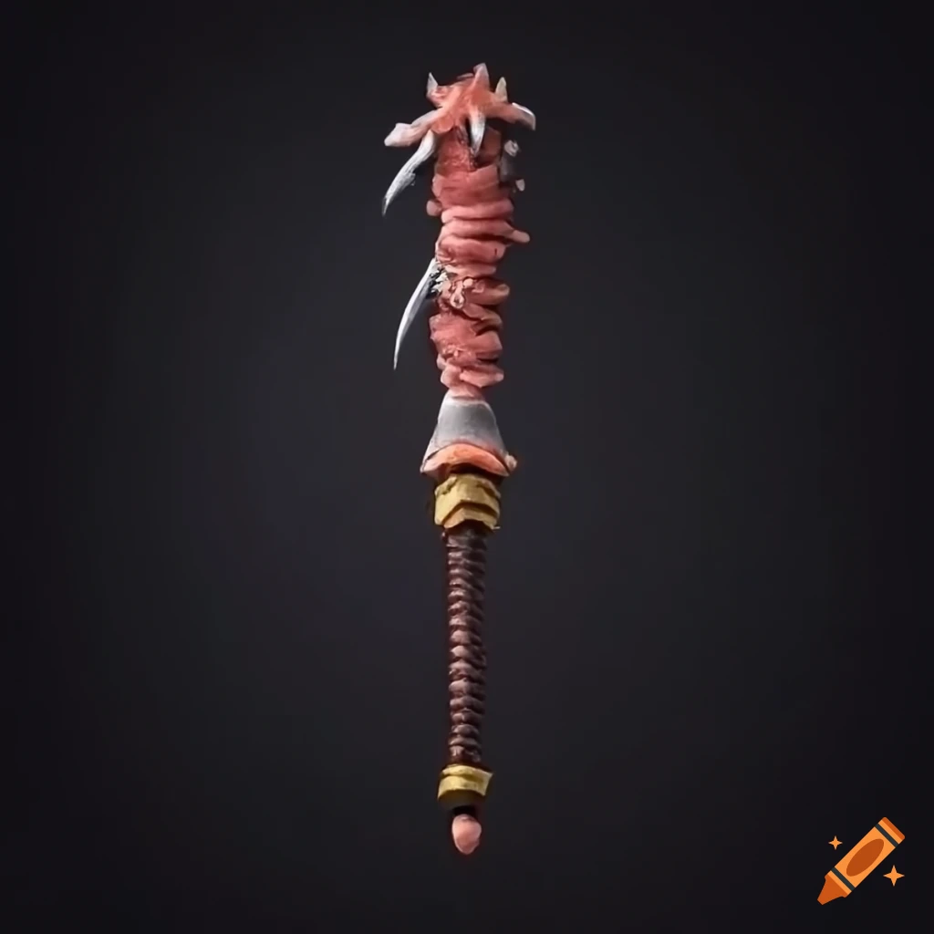 Japanese tetsubo melee weapon made of coral on Craiyon