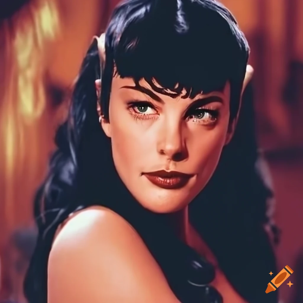 Fantasy warrior woman with elven features on Craiyon