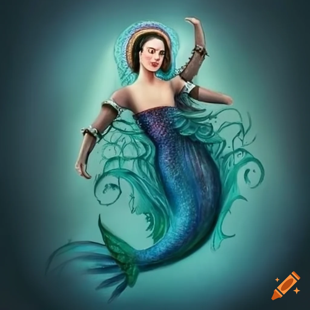 Anne boleyn mermaid on Craiyon