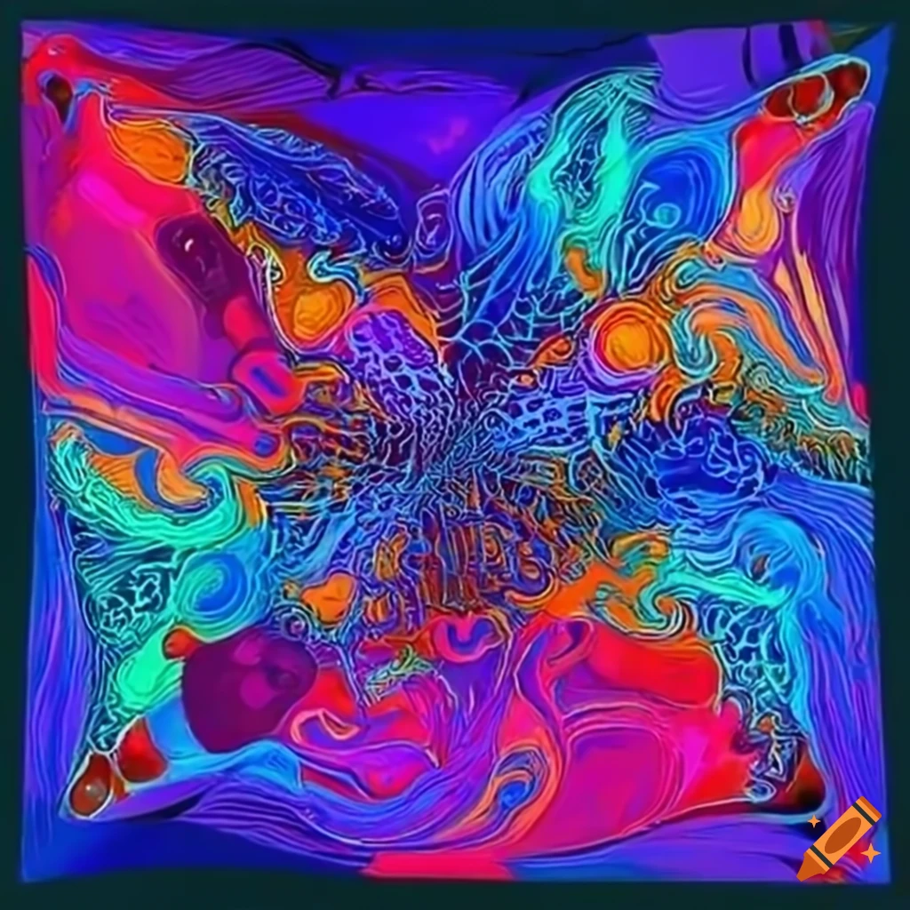 Abstract hyper-sharp design on Craiyon