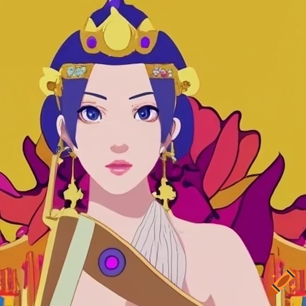 Portrait of an empress on Craiyon