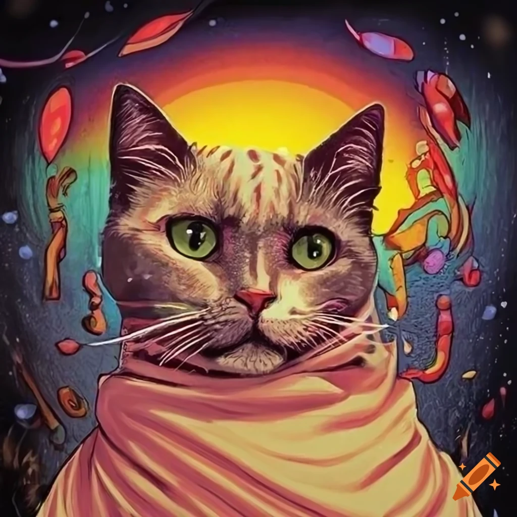 Cheerful birthday inspired graphic novel illustration from lsd birthday ...