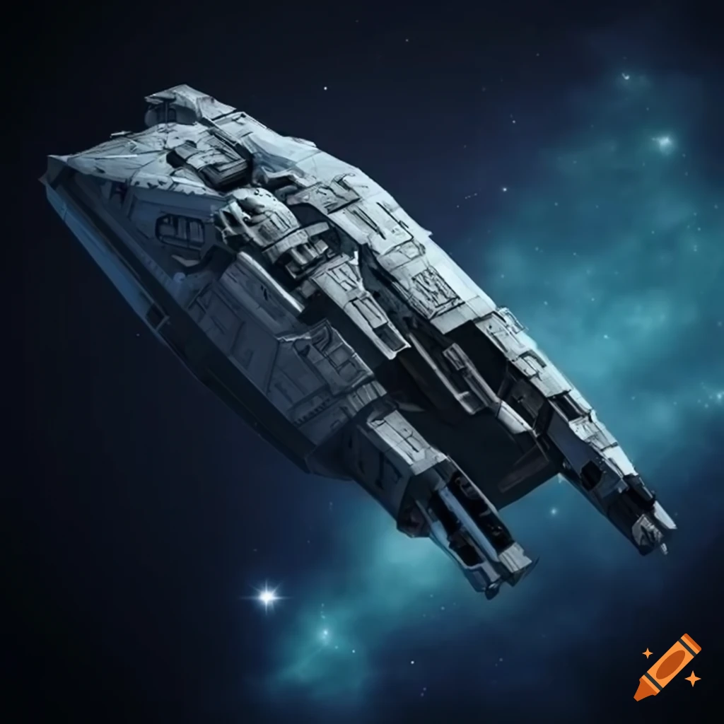 Space frigate on Craiyon