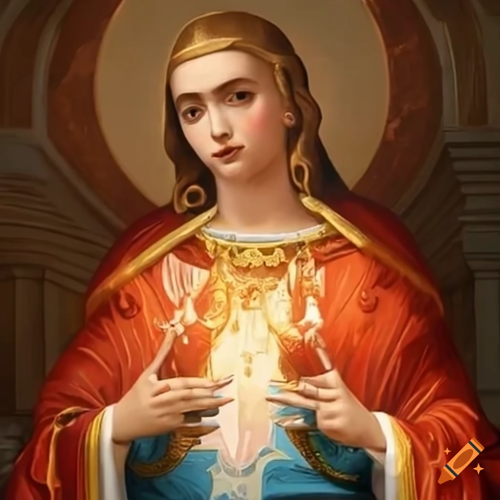 Image of a saint on Craiyon