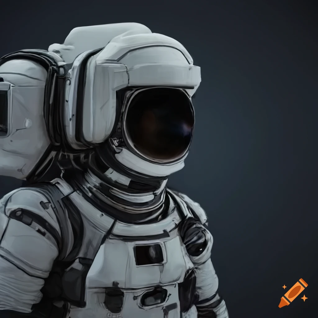 Sci-fi monster in a spacesuit on Craiyon