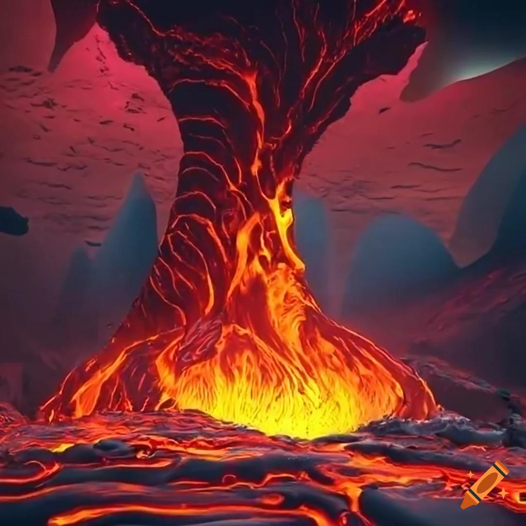 Lava world on Craiyon