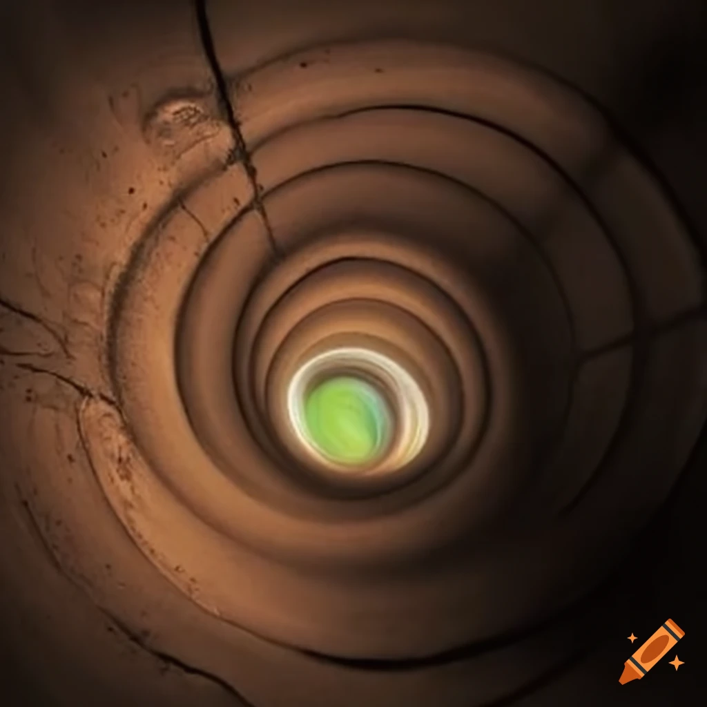 Empty holes in a surface on Craiyon