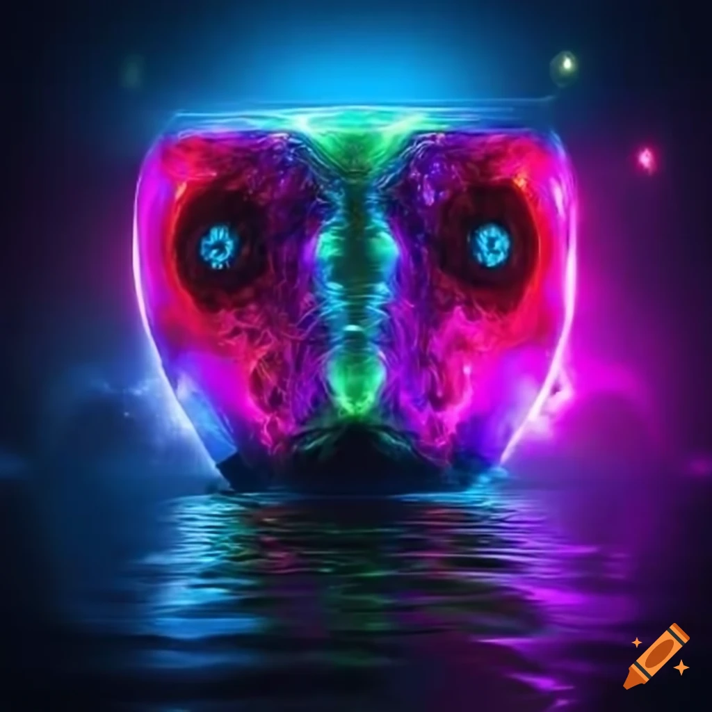 Vivid abstract art on Craiyon