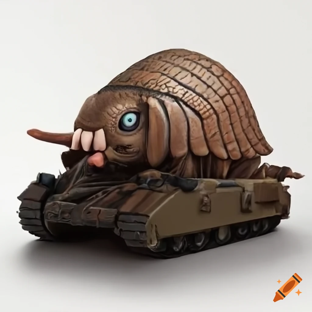 Angry armadillo tank on Craiyon