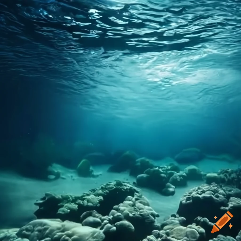 Underwater scene on Craiyon