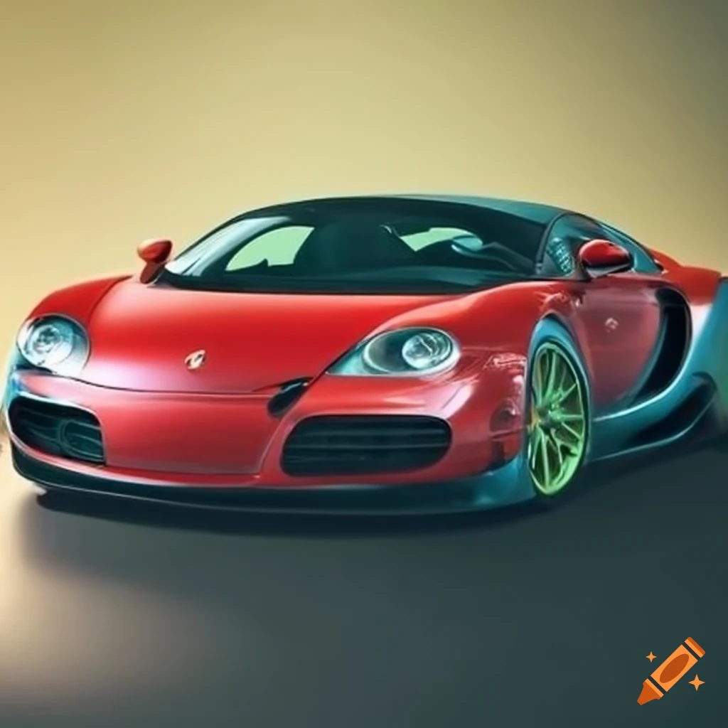 Custom hybrid sports car on Craiyon