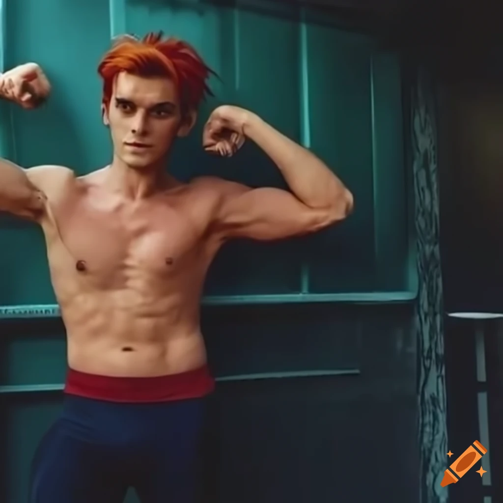 Kj apa in a fighting pose on Craiyon