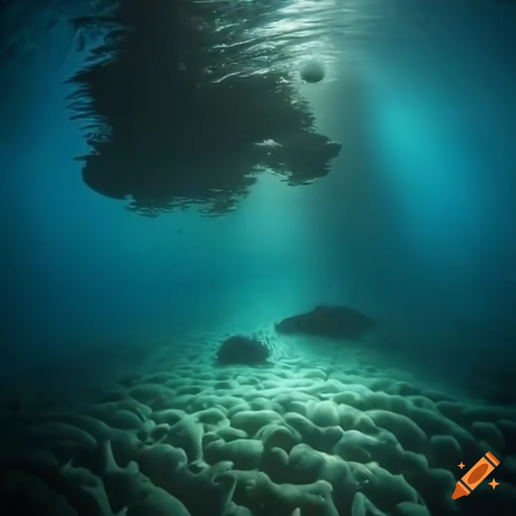 Underwater scene on Craiyon