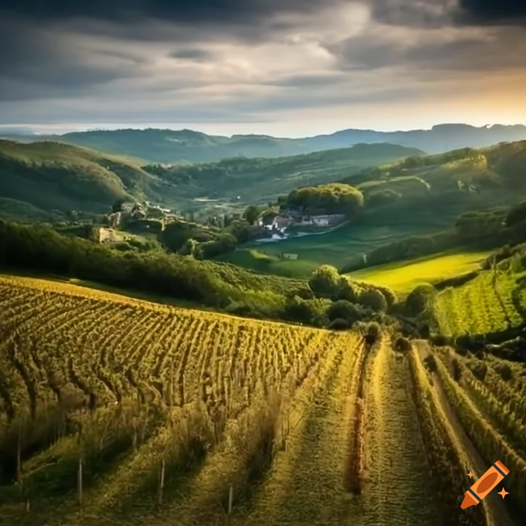 Italian countryside landscape on Craiyon