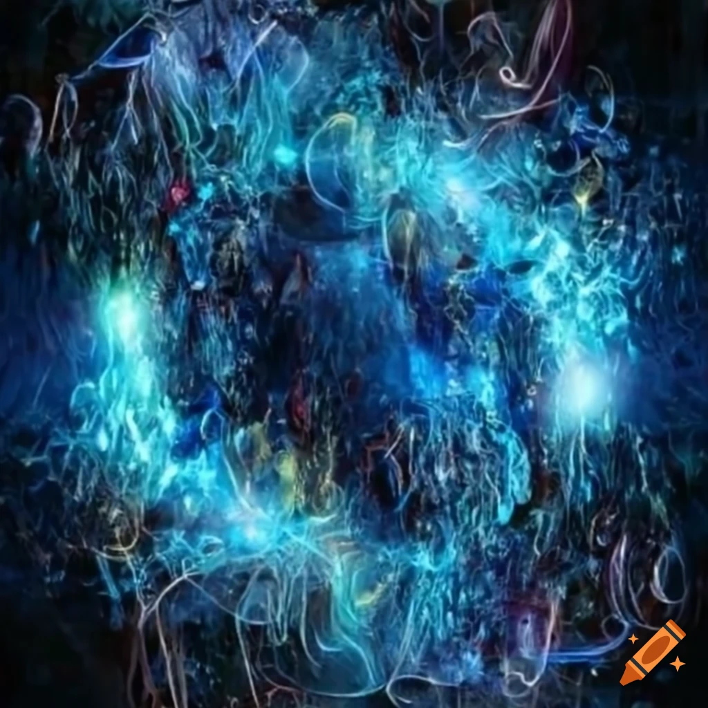 Abstract representation of quantum concept on Craiyon