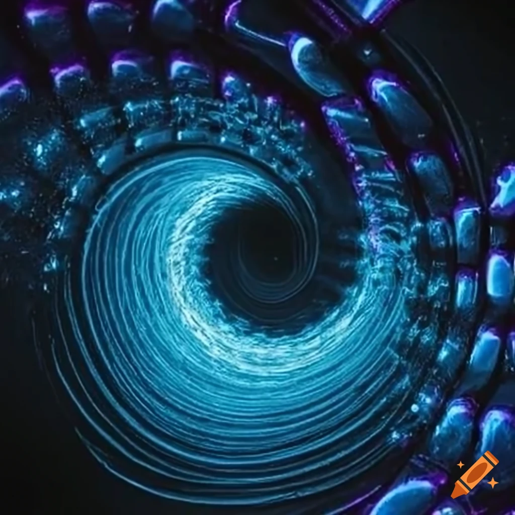 Abstract portrayal of quantum concept on Craiyon